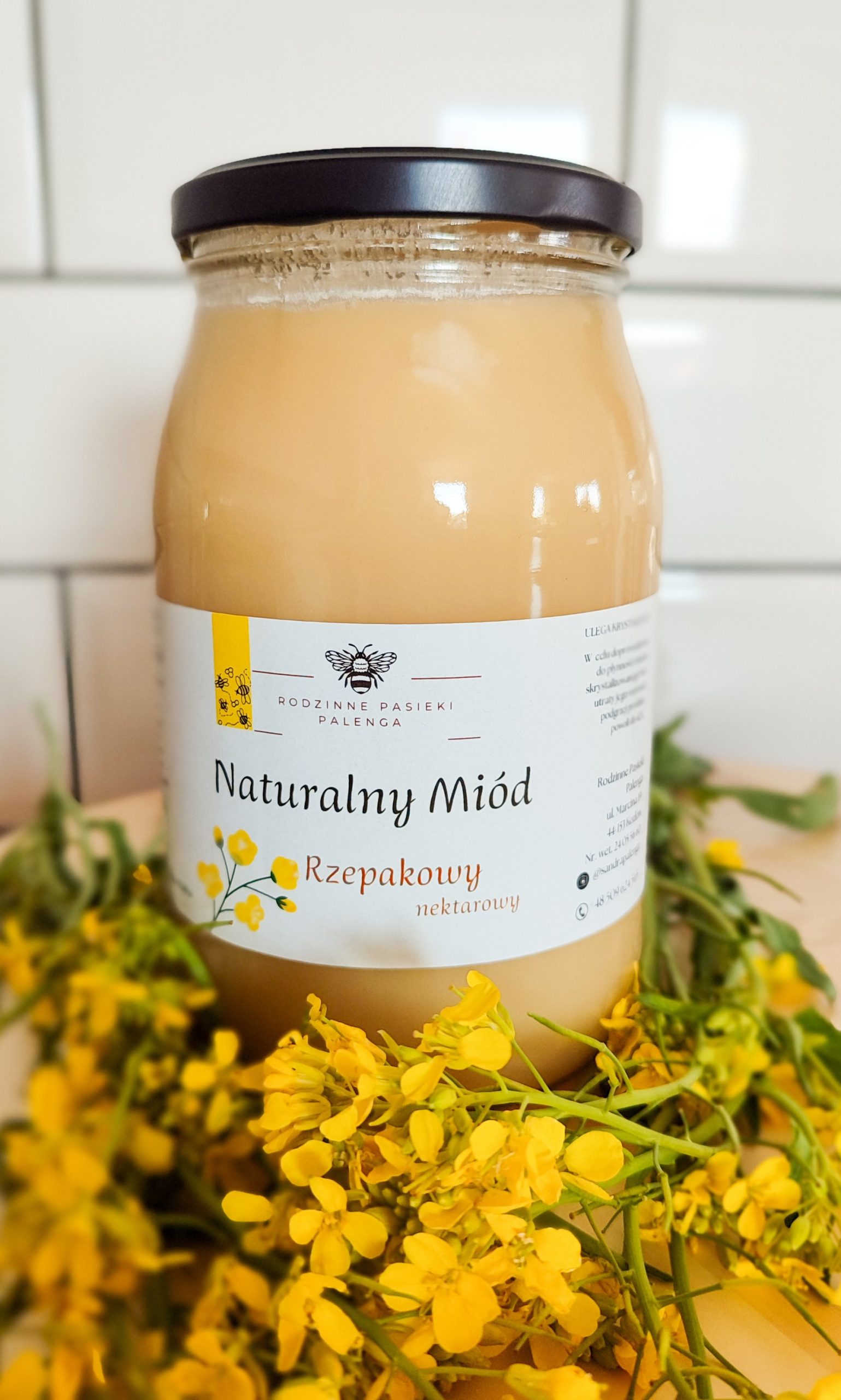 Miód Rzepakowy 1,2kg – Rodzinne Pasieki Palenga